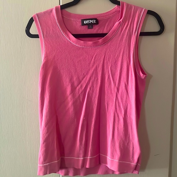 Vintage | Tops | Vintage Kasper 9s Pink Tank | Poshmark